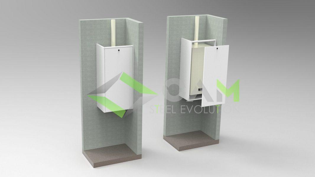 Wall-mounted boiler cover